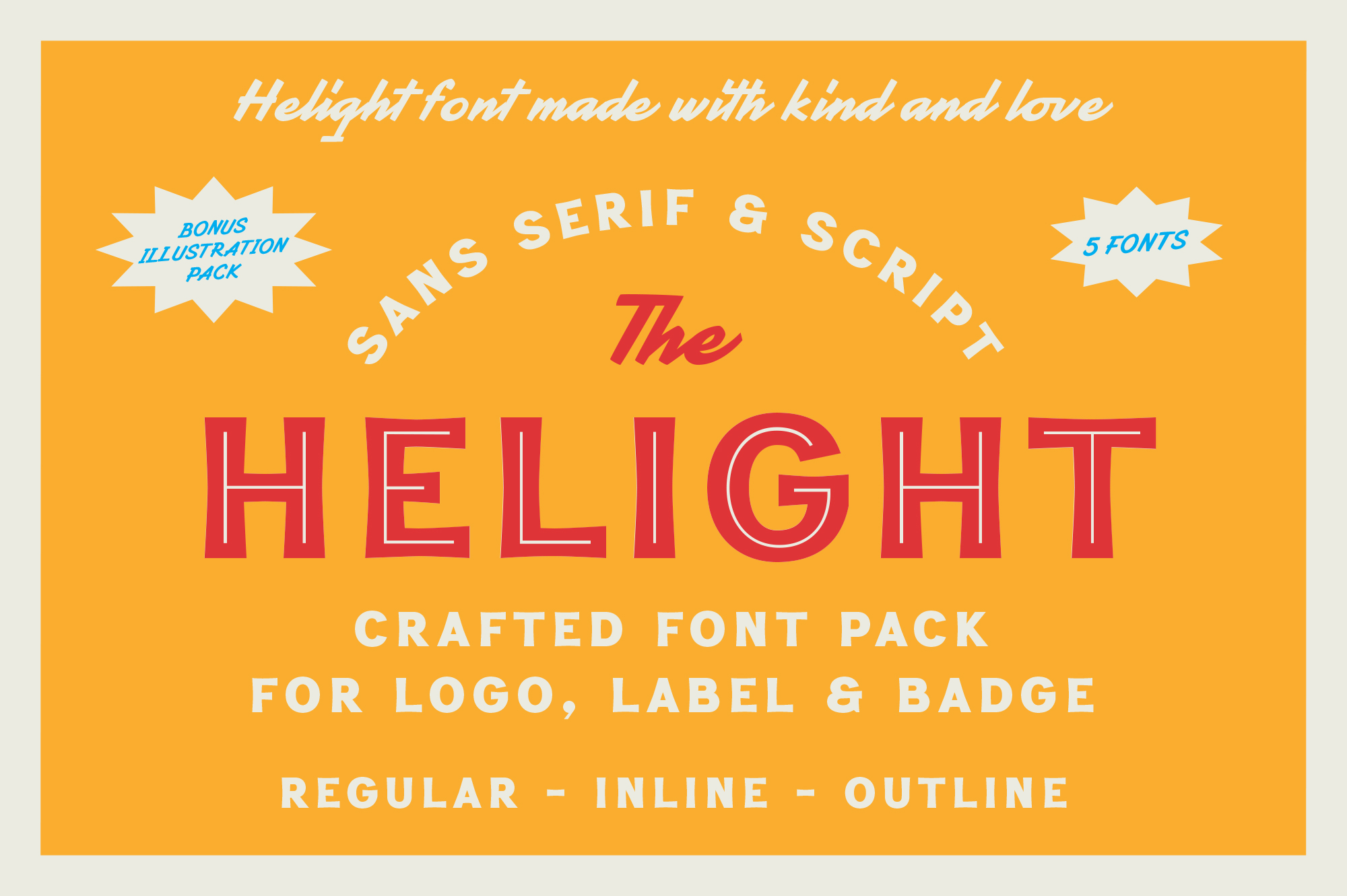 Helight Retro Display Font
